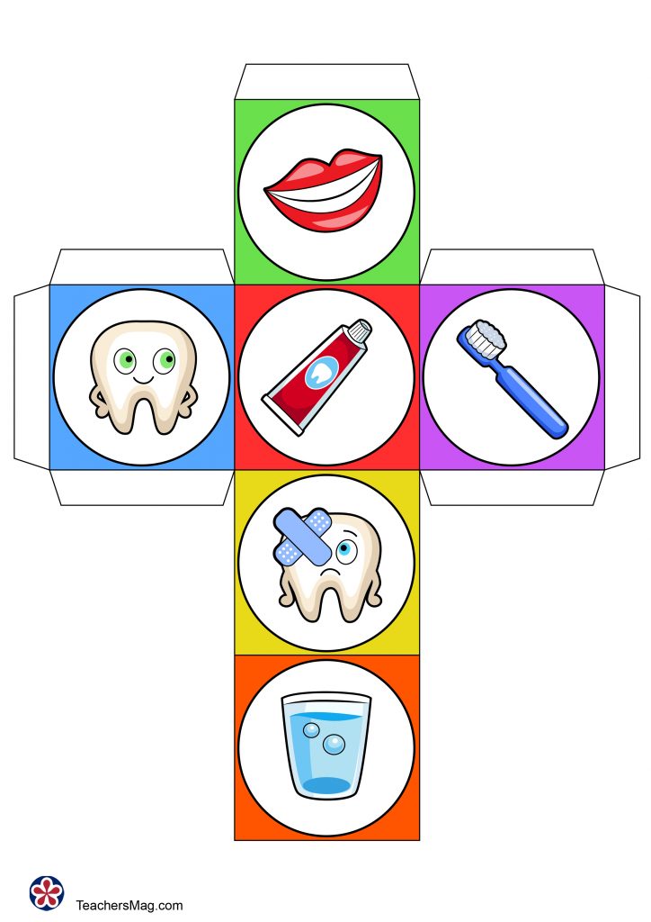 Dental Health Graph Activity With a Rolling Cube-2. TeachersMag.com