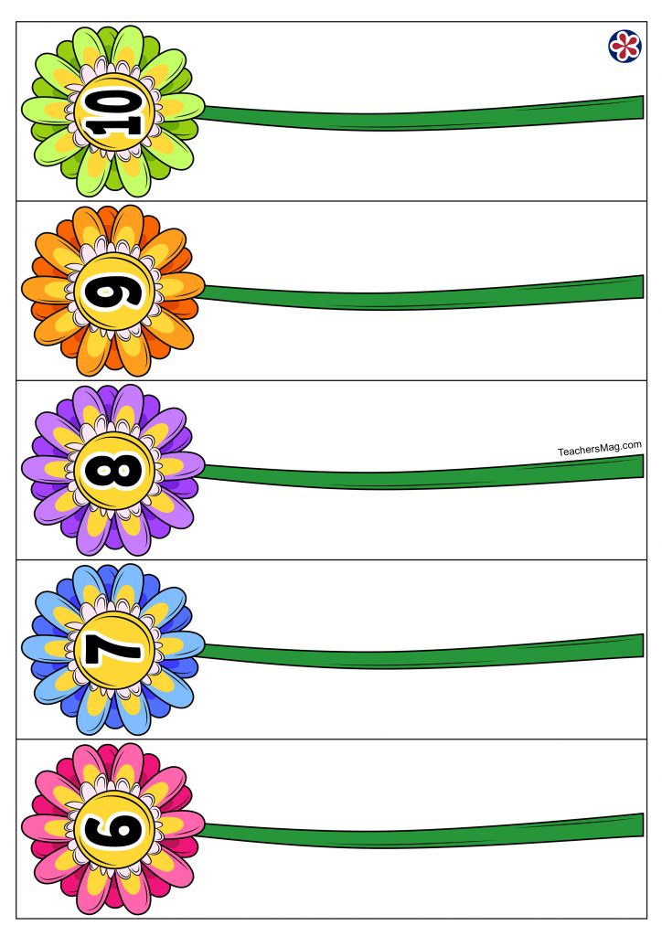 Flower Leaf Counting Activity for Young Students-2. TeachersMag.com