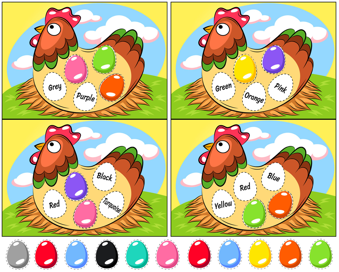 Easter Egg Color-Matching Activities. TeachersMag.com