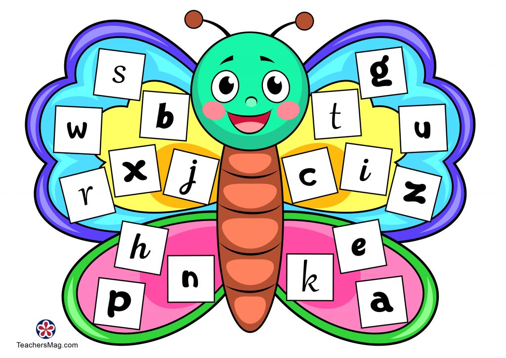 Butterfly Letter-Matching Activity for Kids. TeachersMag.com