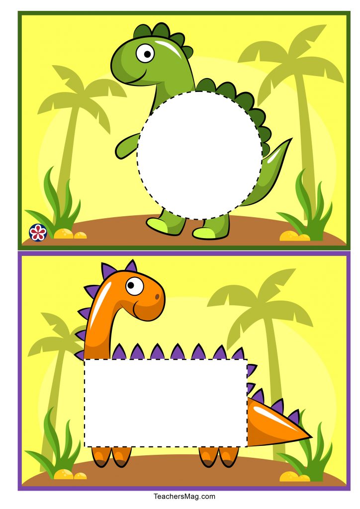 Dino Shape Sorting Activity for Preschool Students-2. TeachersMag.com