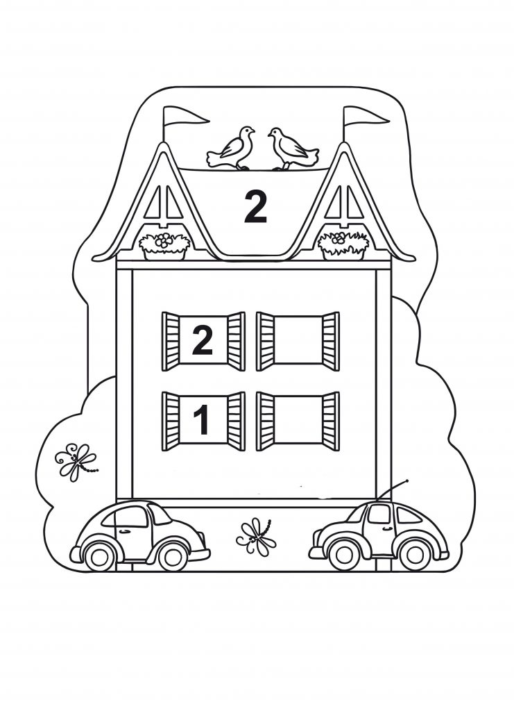 Number Houses Counting Sheets for Young Children (One Through Five)-2 ...