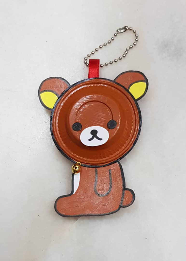 Plastic Plate Brown Teddy. TeachersMag.com