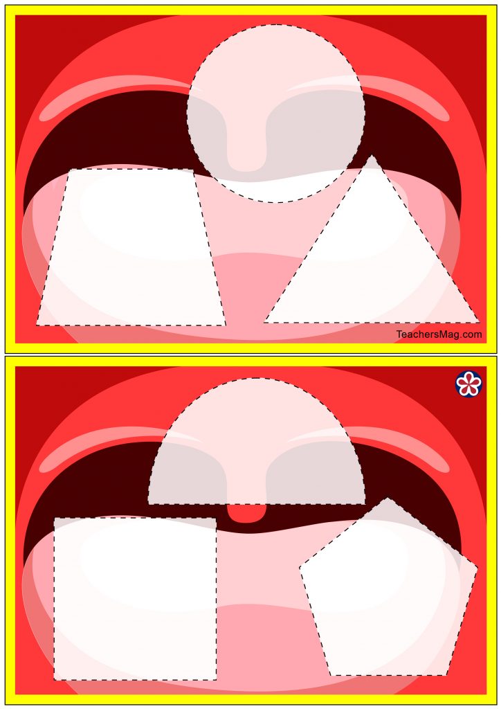 Dental Health-Themed Shape Matching Activity for Preschoolers-2 ...